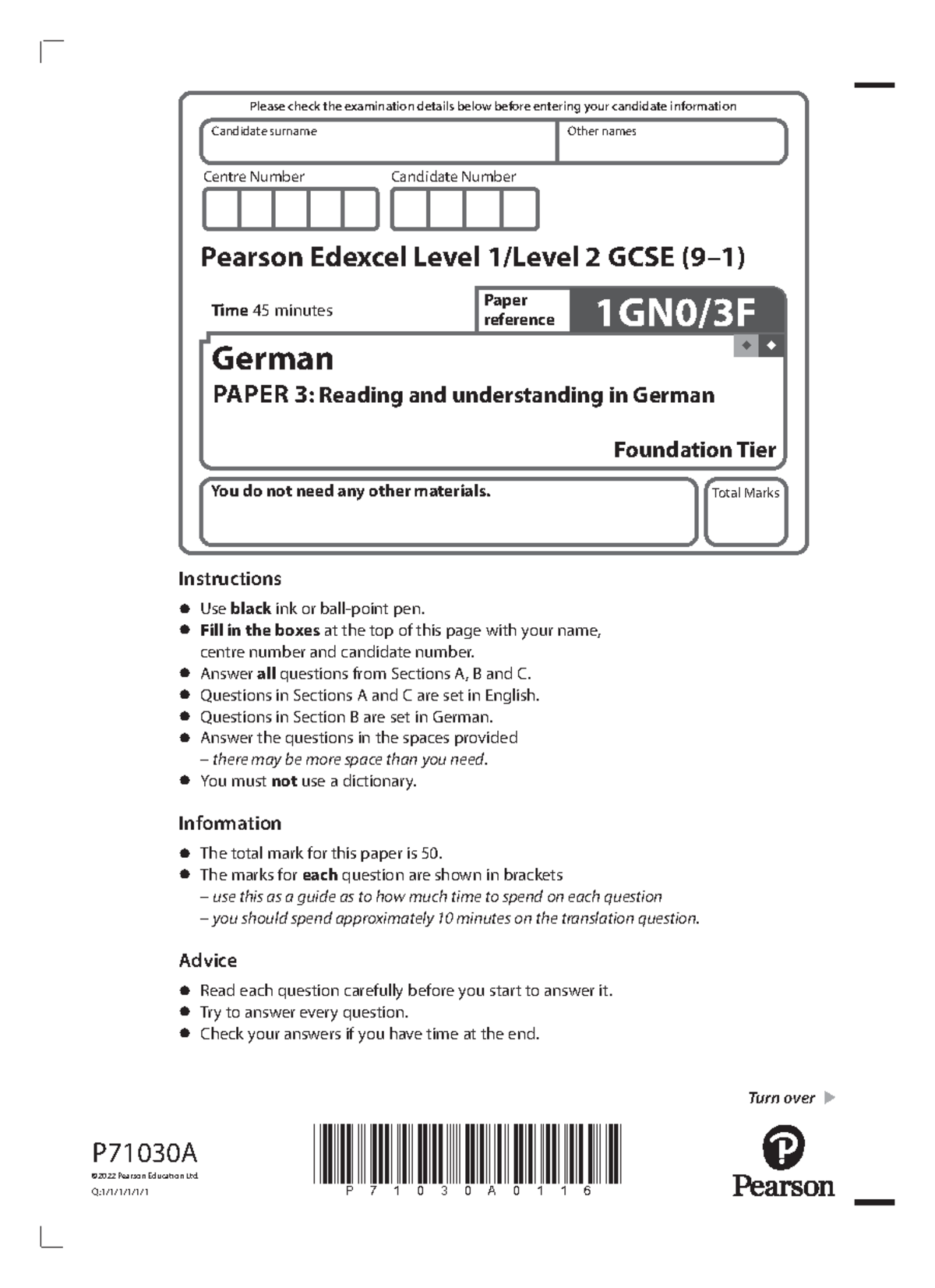 1gn0 3f que 20220519 - Ufirtirifogo - Centre Number Candidate Number ...