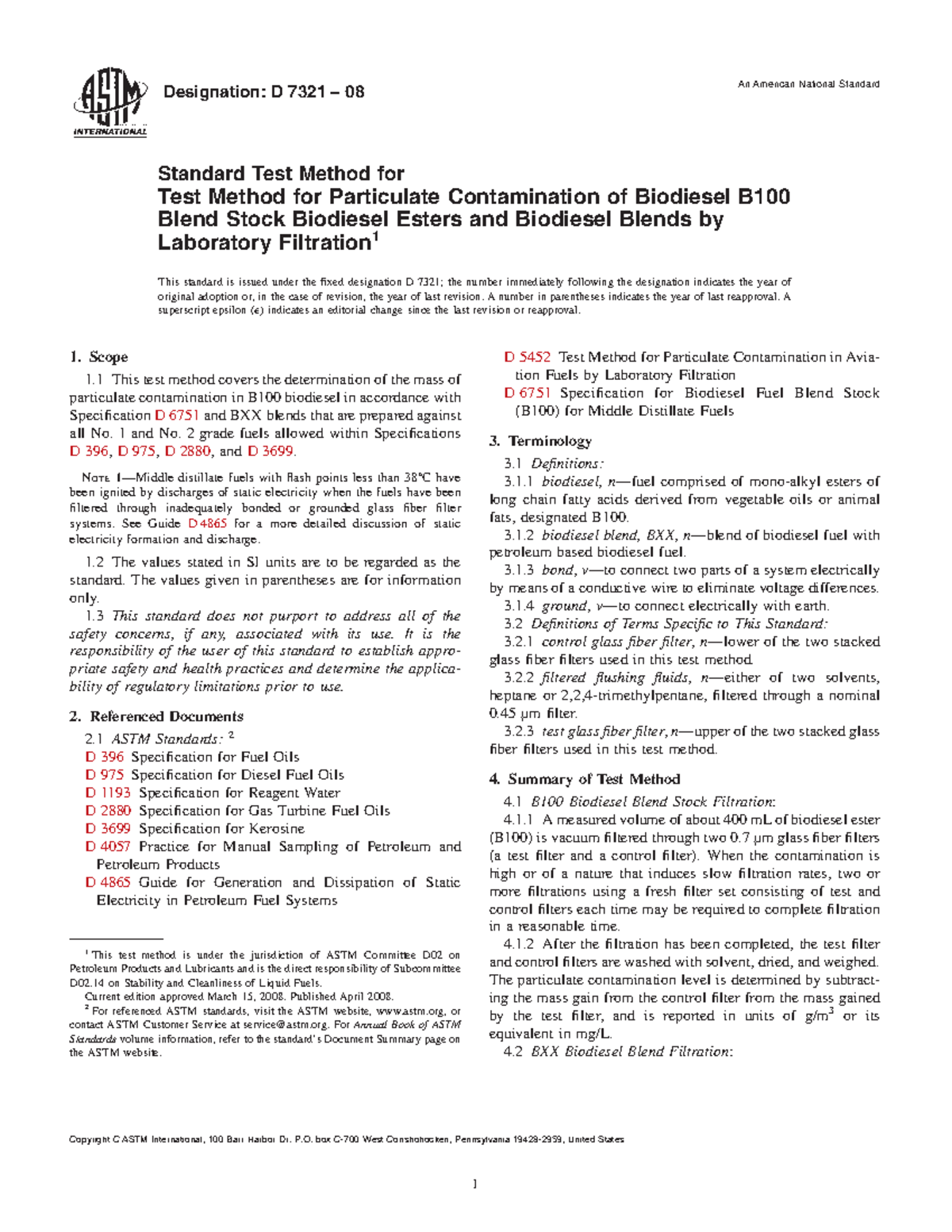 ASTM-D7321-2008 - Designation: D 7321 – 08 An American National ...