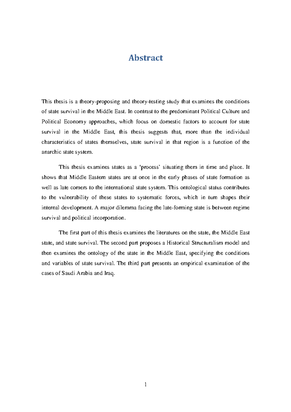 Dilemmas OF LATE Formation 1 - Abstract This thesis is a theory ...