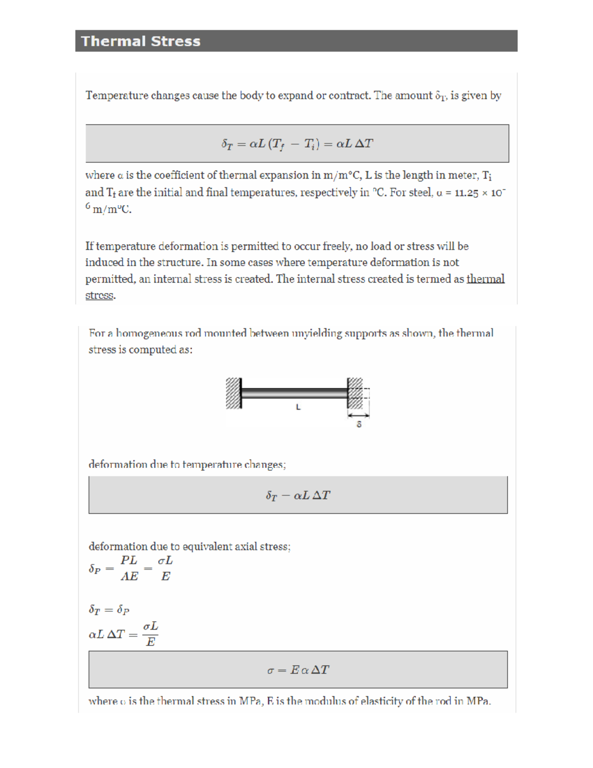 Thermal-Stress - Lecture Notes on electrical engineering subjects - BS ...