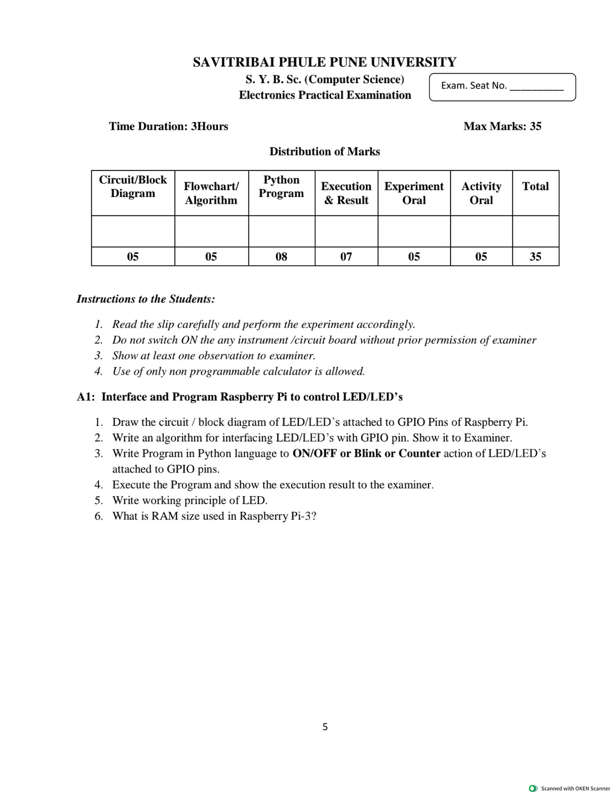 S.Y.B.Sc (CS) EL Slips SEM IV - Bsc (computer science) - Studocu