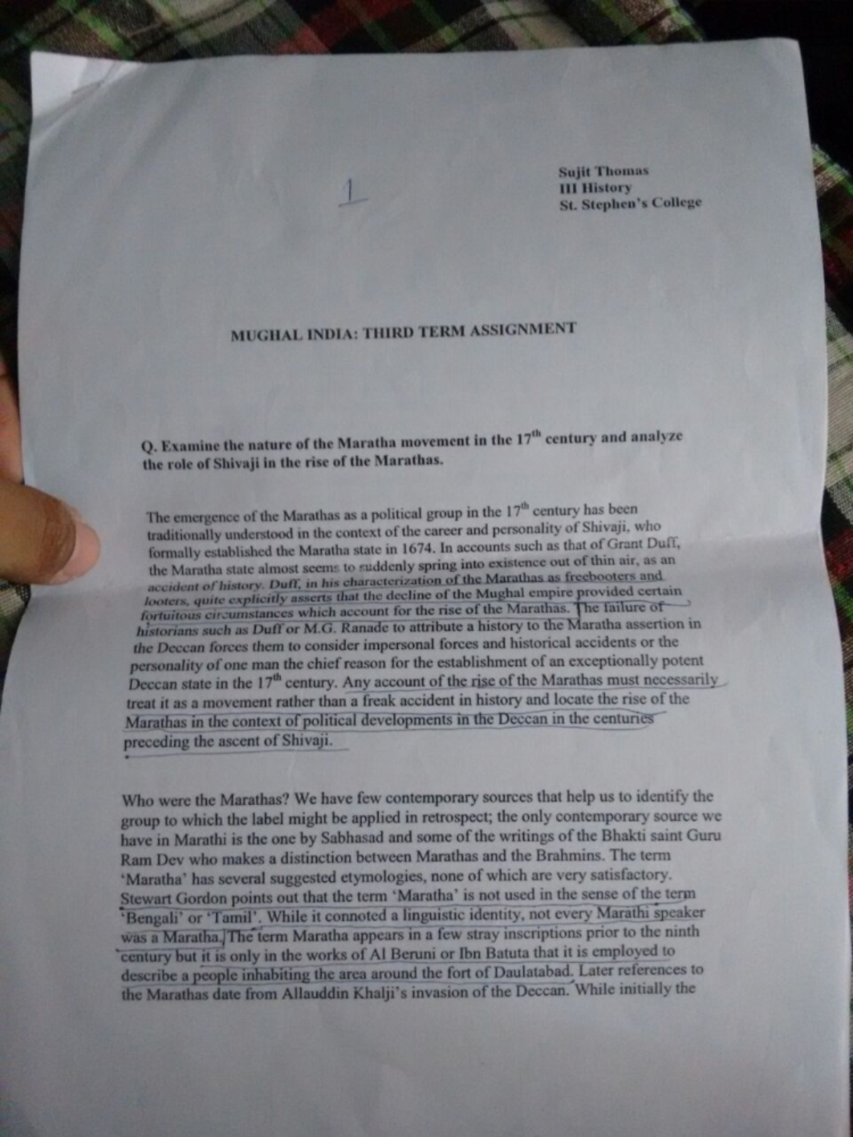 Marathas - 22518 - Studocu