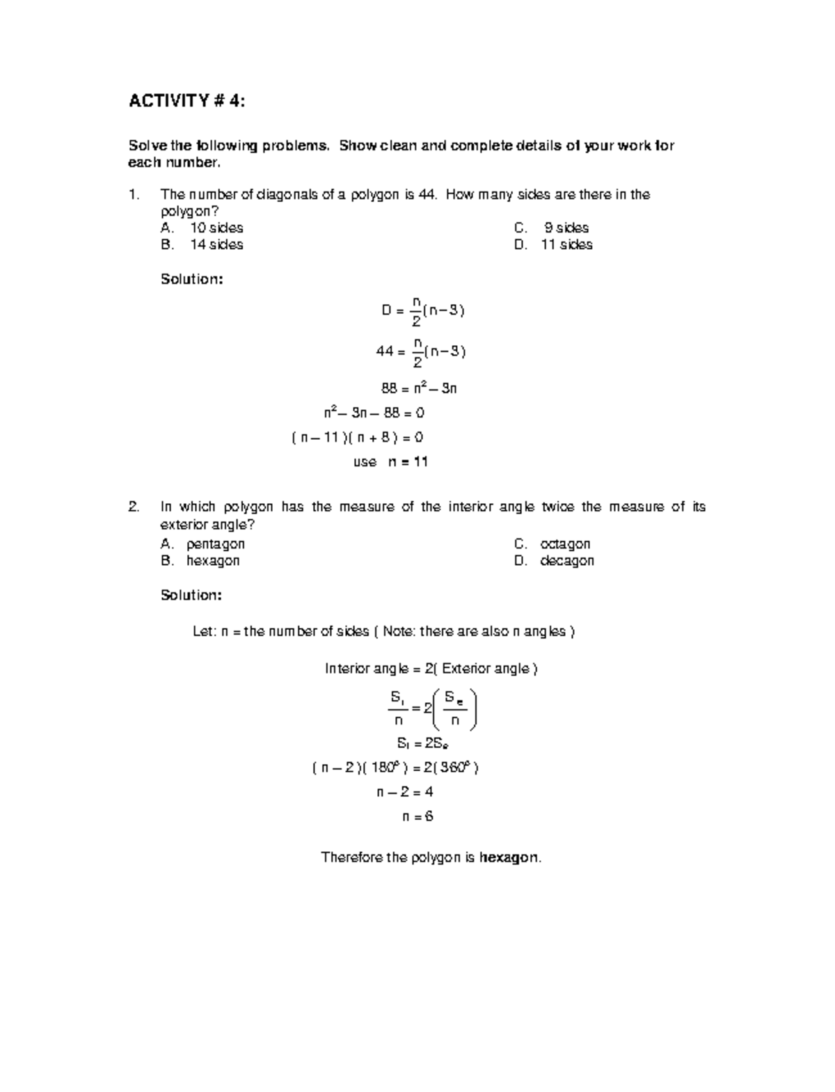 Activity 4sol - Solutions of the Activities by Engr. Edwin Baricuatro ...