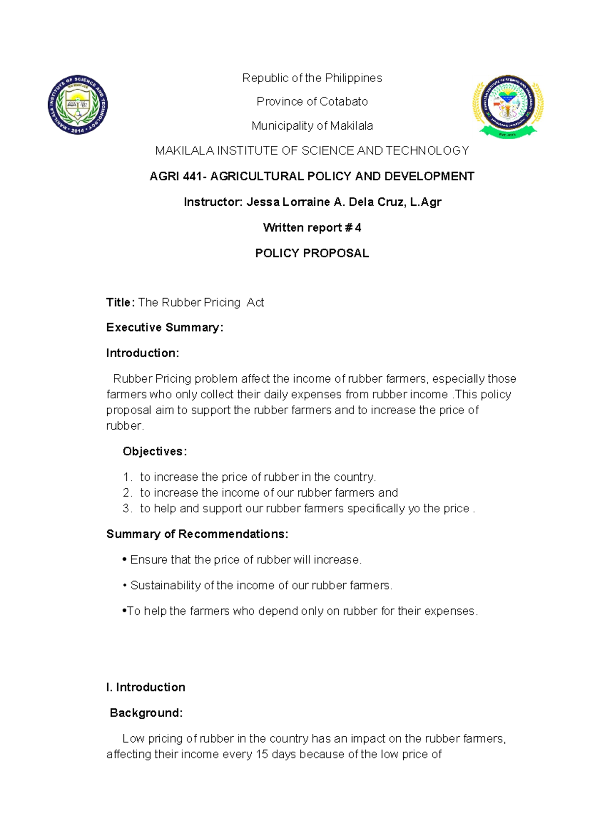 Jerwen-Policy-Proposal - Republic of the Philippines Province of ...