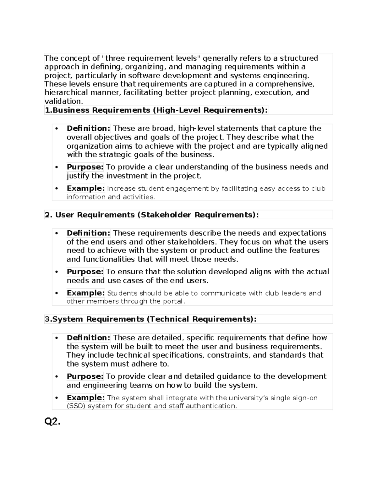 SWR - swr - The concept of "three requirement levels" generally refers ...