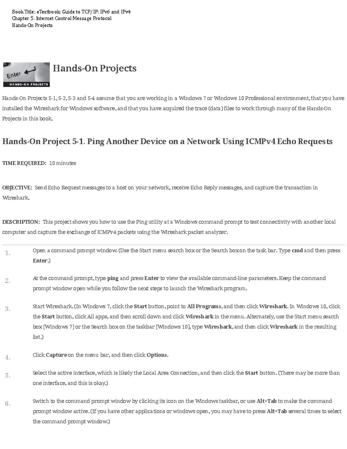 Hands On 5 - Hands-On Projects Hands-On Projects 5-1, 5-2, 5-3 and 5-4 ...