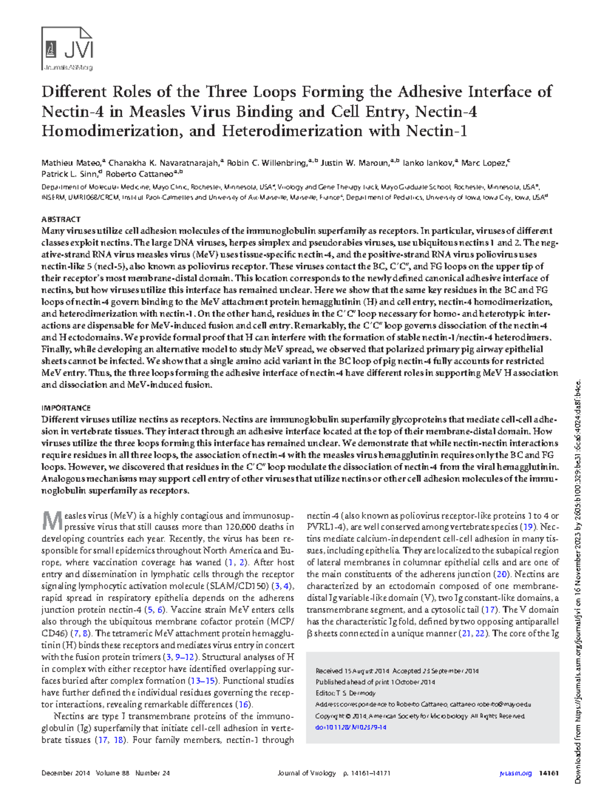 the article used for repd powerpoint - Mateo et al 2014 - Different ...