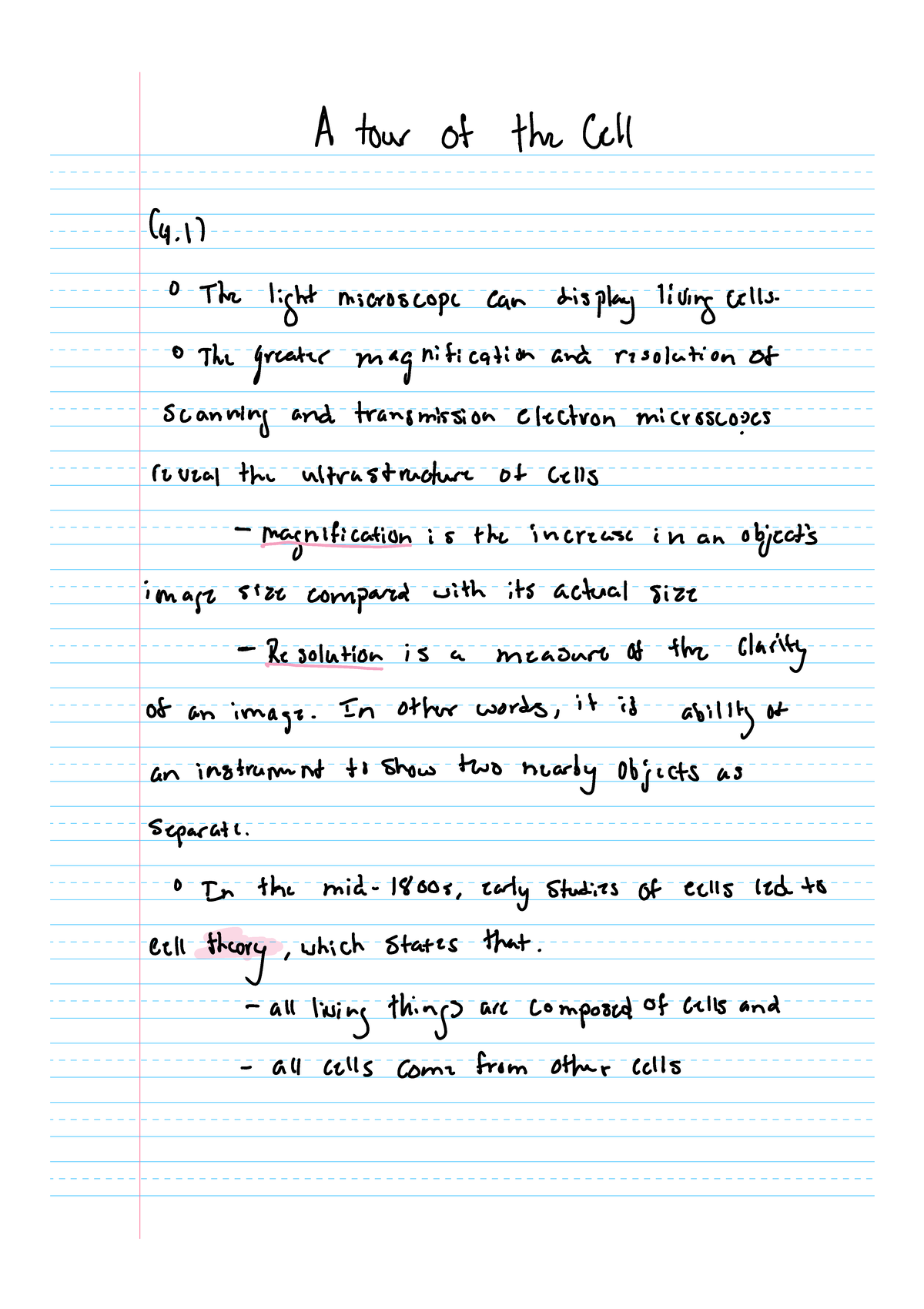Chapter 4 a tour of the cell - A tour of the Cell ####### 4. 0 The ...