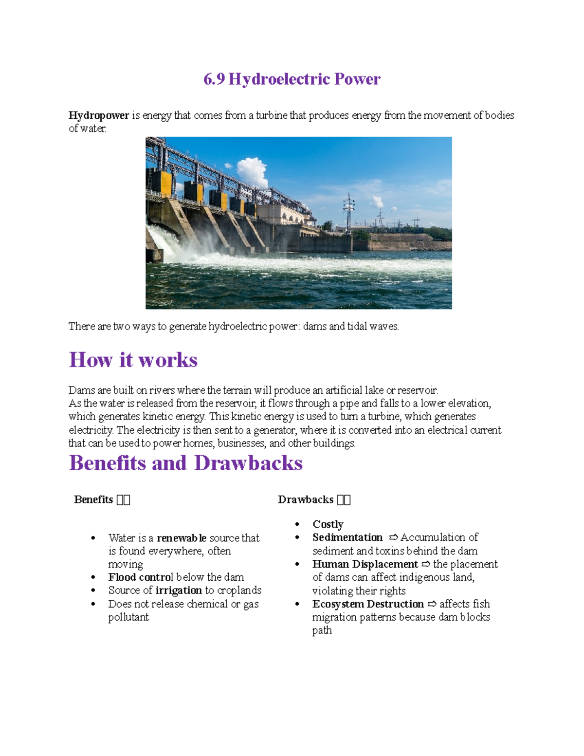 Hydroelectric Power - 6 Hydroelectric Power Hydropower is energy that ...