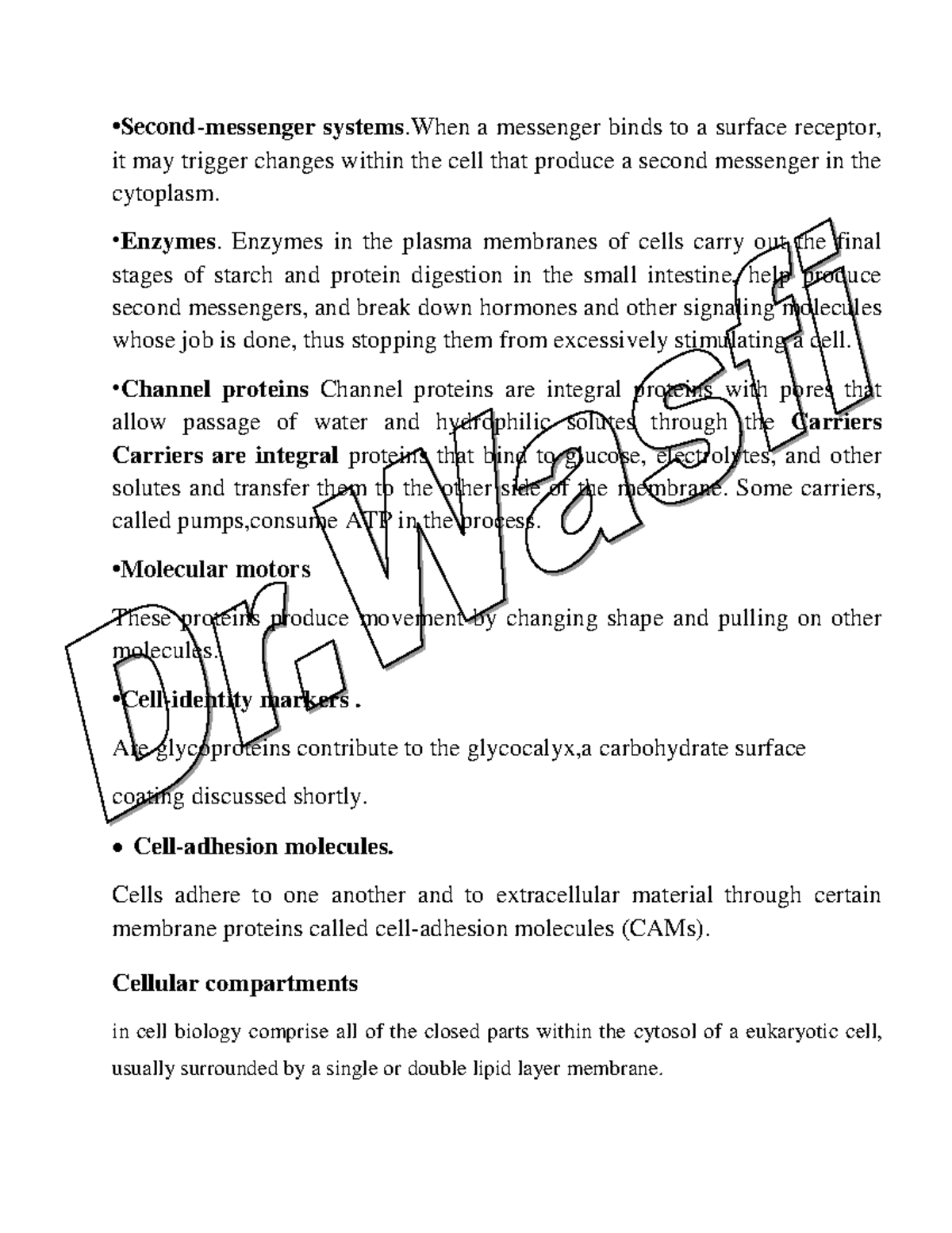-6 - Anatomy - •Second-messenger systems a messenger binds to a surface ...