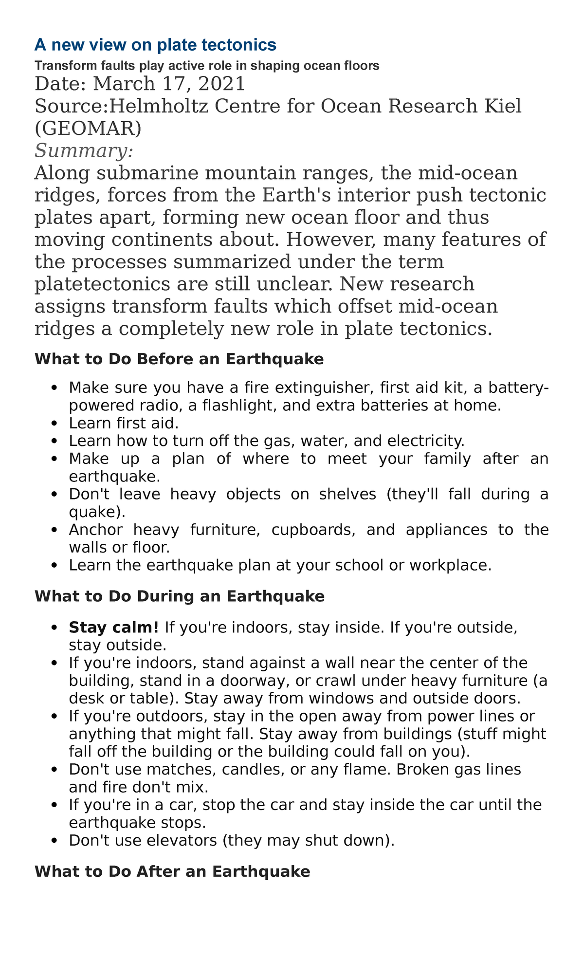 A new view on plate tectonics - A new view on plate tectonics Transform ...