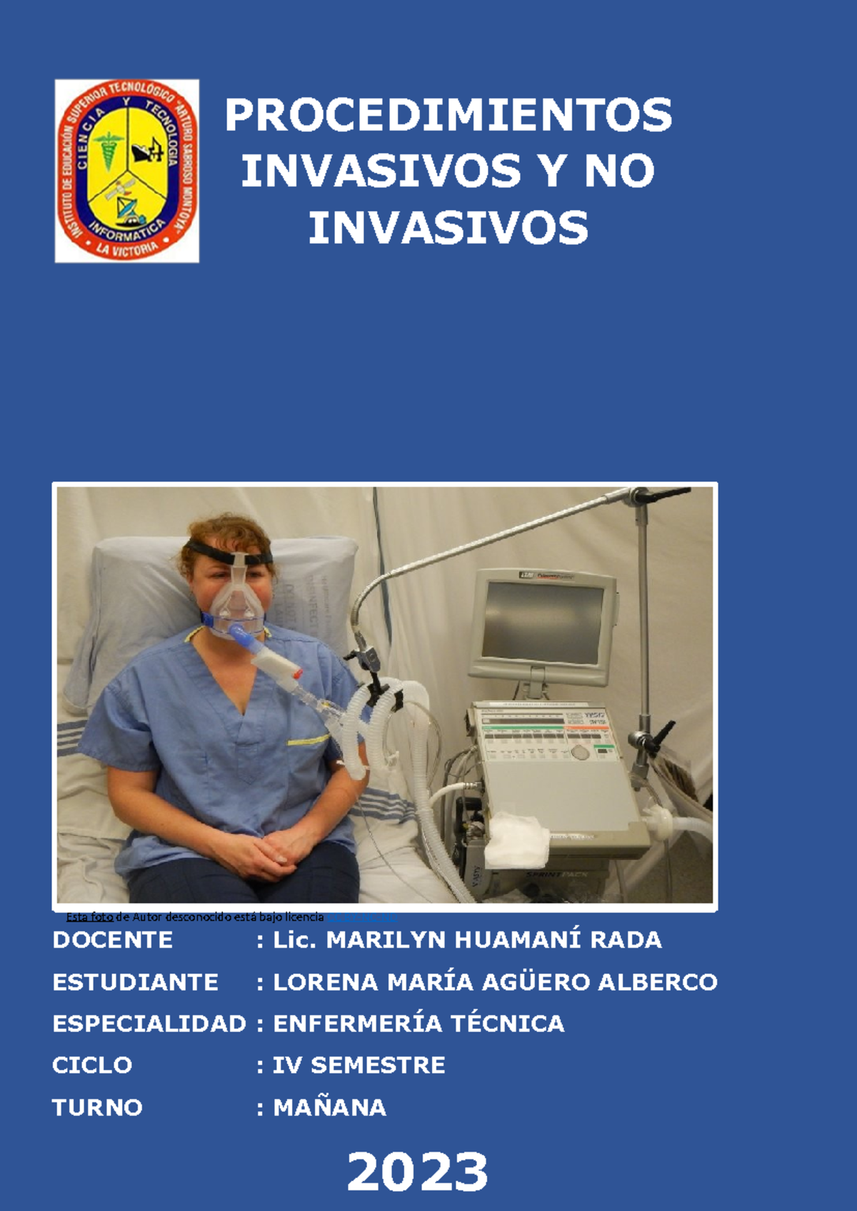 Carátula Procedimientos Invasivos Y NO Invasivos - procedimientos ...