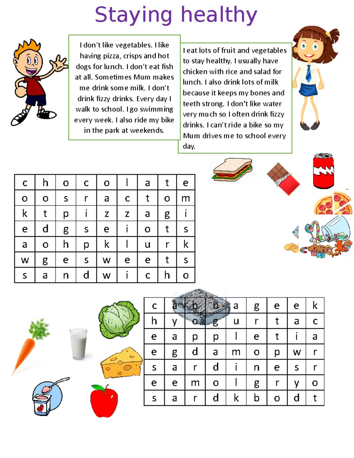 Staying-healthy-listening-reading-writing-fun-activities-games 123457 ...