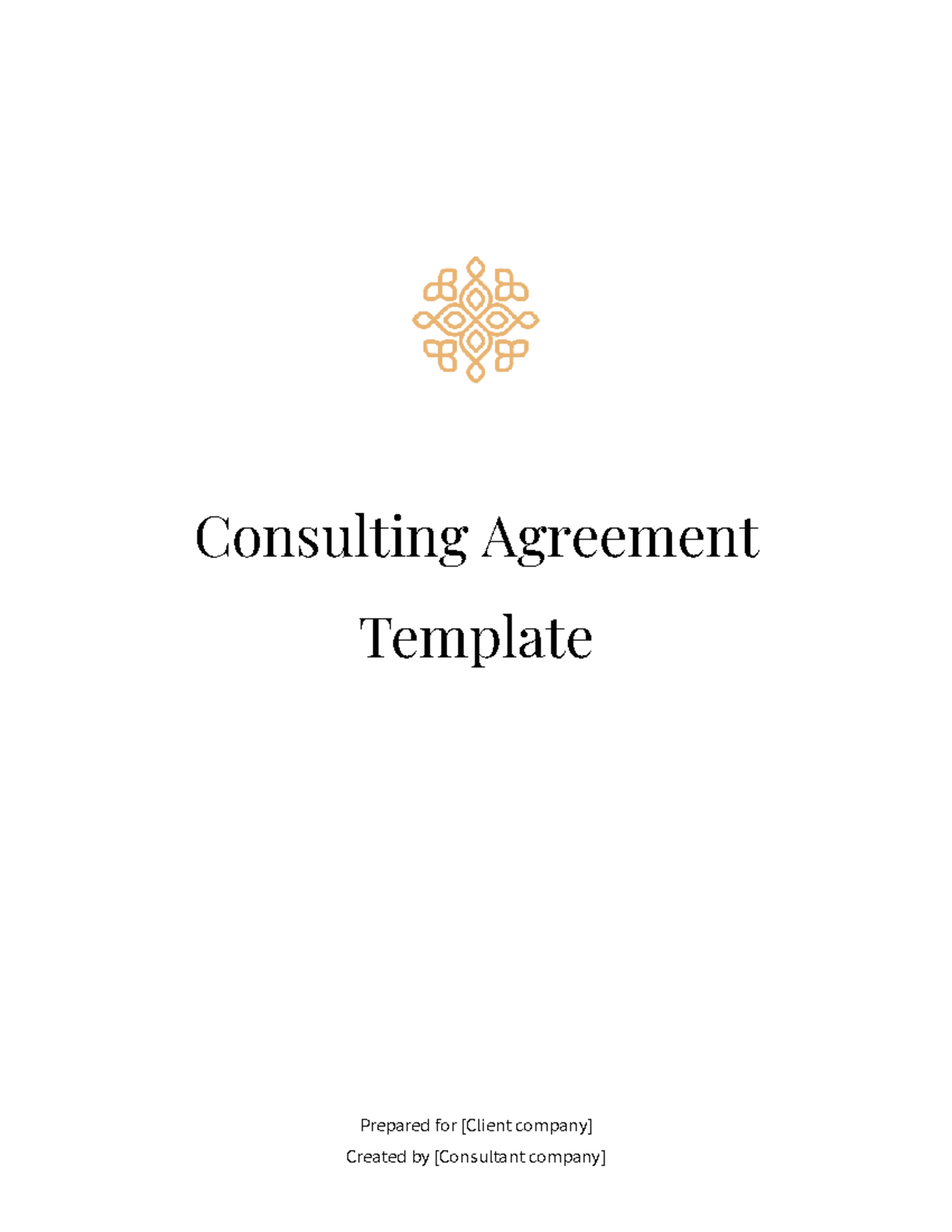 Consulting agreement - Notes for English - Consulting Agreement ...