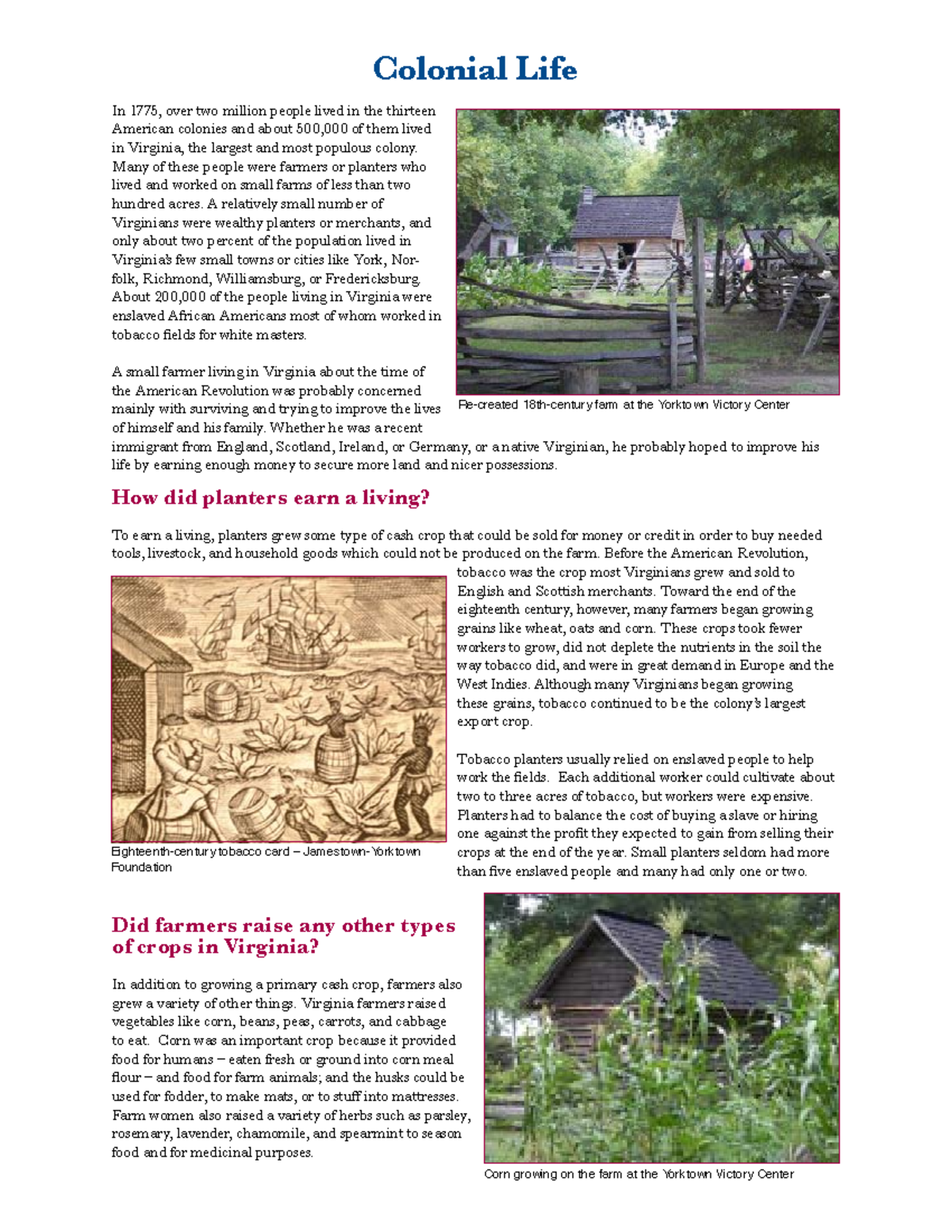 Colonial Life - efhefhuehfuehfue - Colonial Life In 1775, over two ...