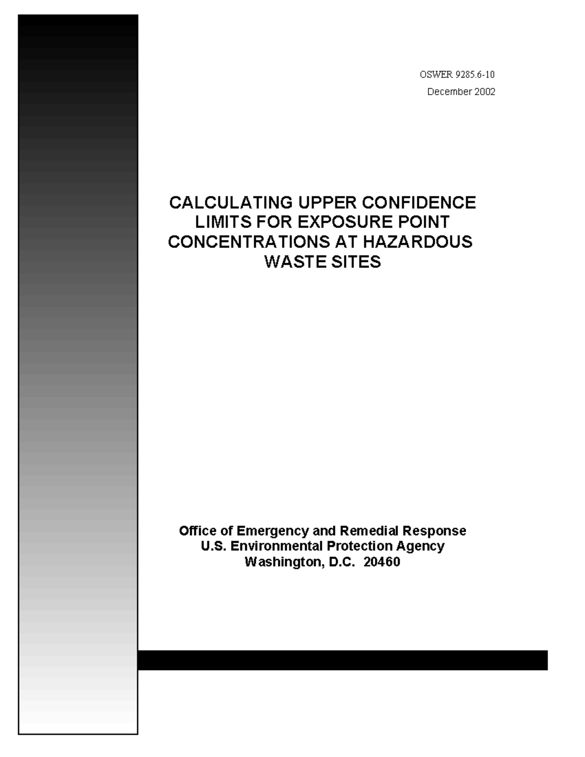 Upper-conf-limits - December 2002 CALCULATING UPPER CONFIDENCE LIMITS ...