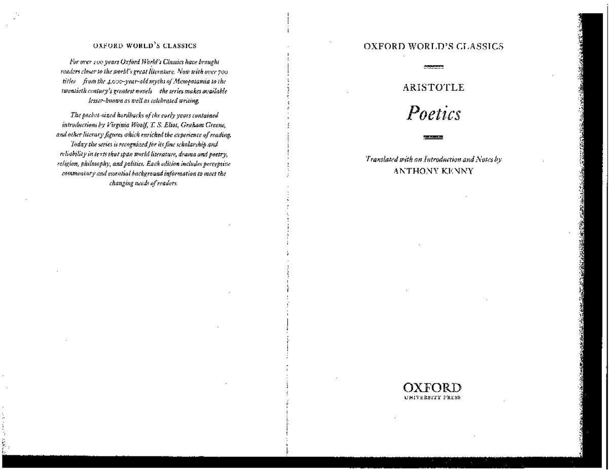 Plato s Republic and Aristotle s Poetics - MIT2000 - Studocu