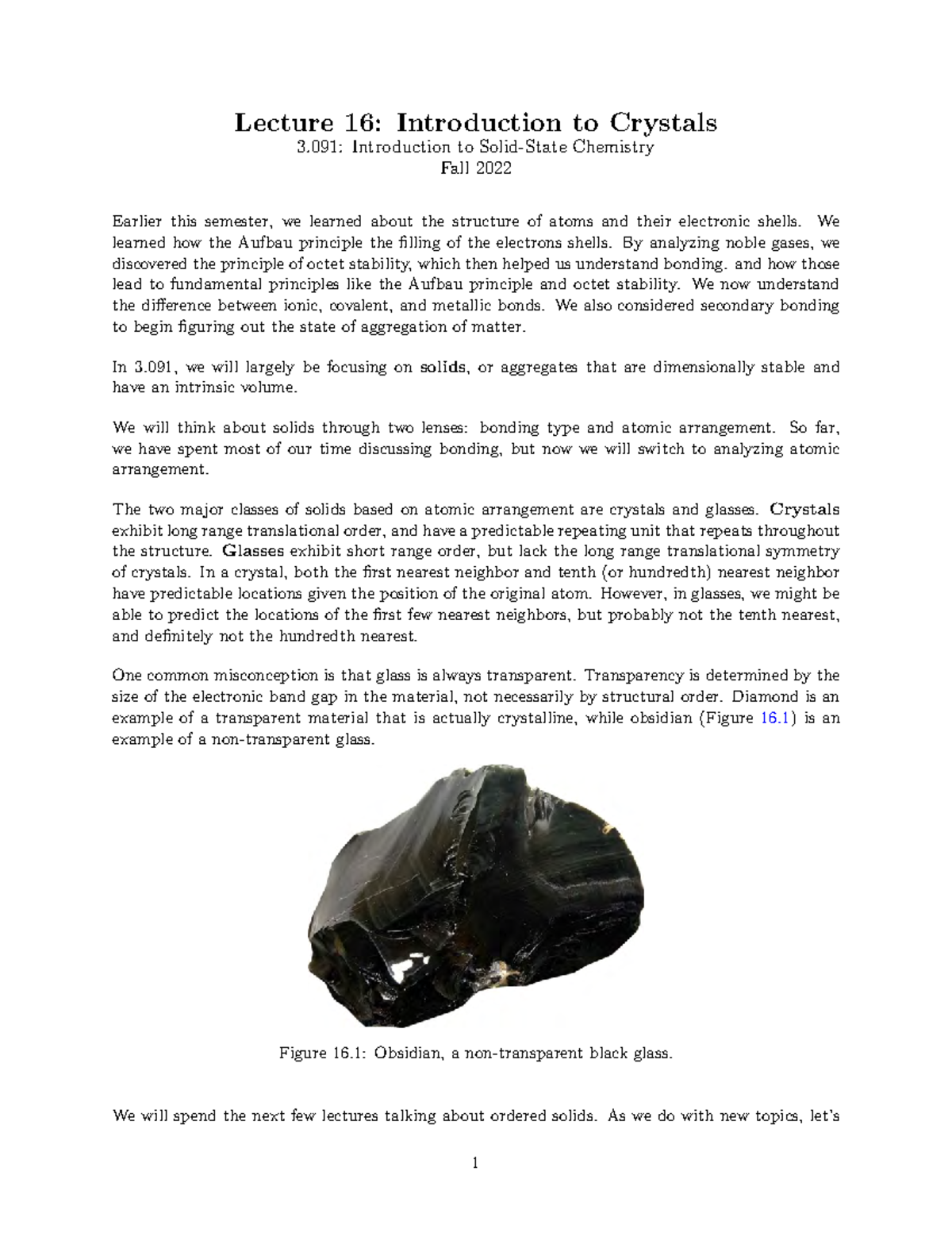 Anikeeva LN16 with corrections - Lecture 16: Introduction to Crystals 3 ...