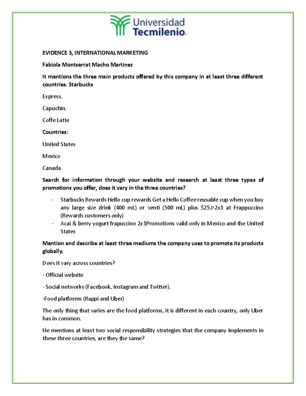 Evidence 3mi - evidencia 3 logisticainternacional - EVIDENCE 3 ...