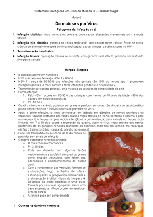 Dermatologia – AULA 08 – DST - DERMATOLOGIA – AULA 08 – DST As DSTs ...
