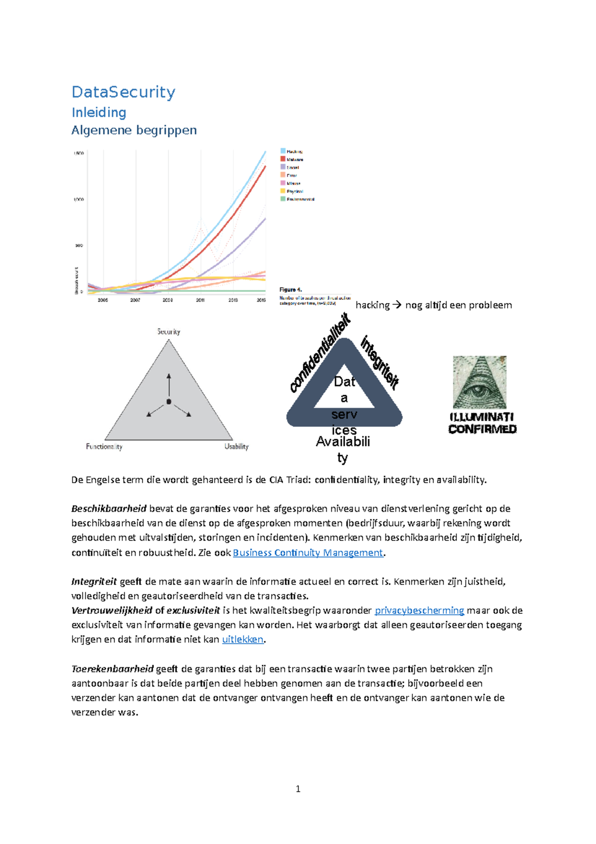Data Security - Samenvatting Databeheer - DataSecurity Inleiding ...