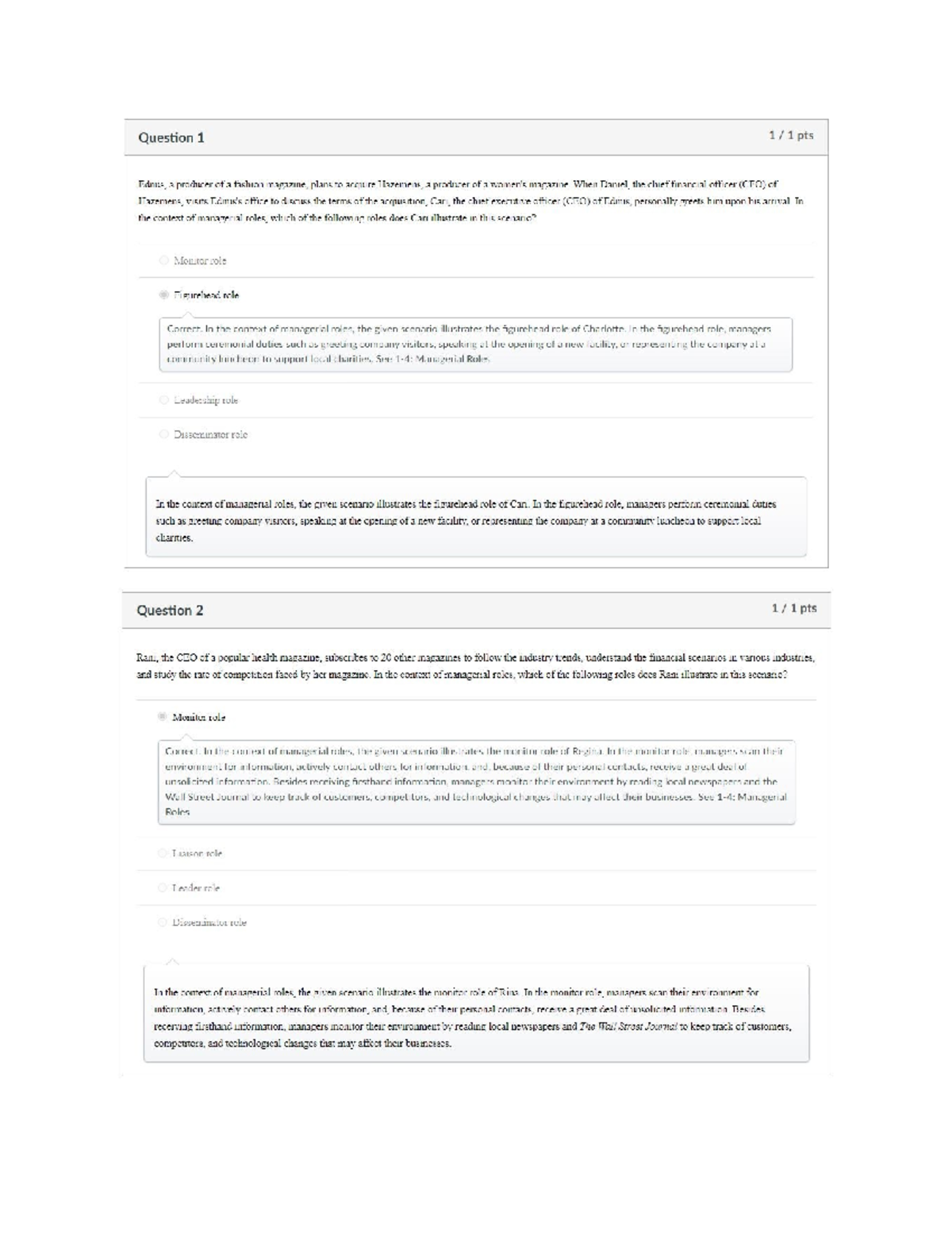 MG 330 Quiz 1 - Module Quiz - MG 330 - Studocu