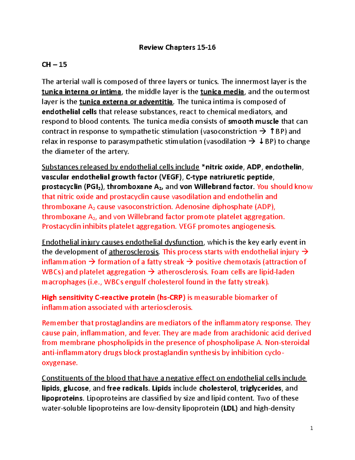 Review Chapters 15-16 Fall 2020 - Review Chapters 15- CH – 15 The ...