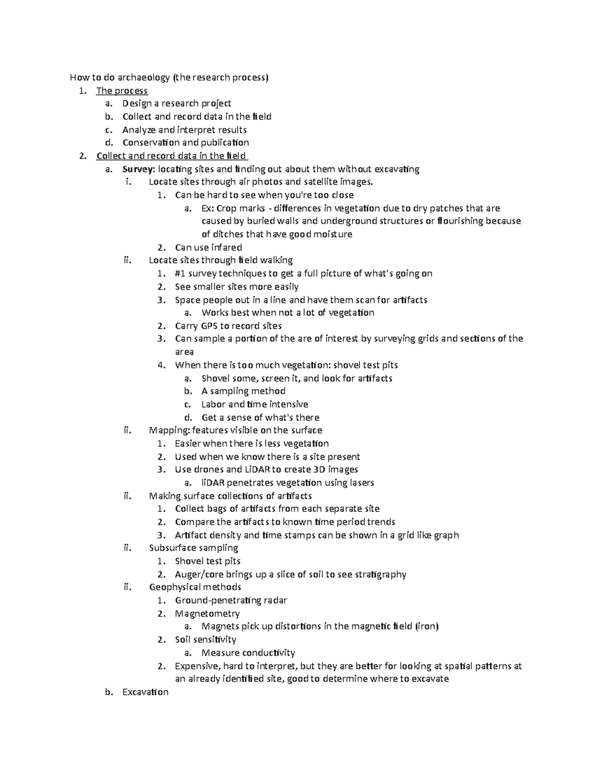 the process of archaeology - How to do archaeology (the research ...