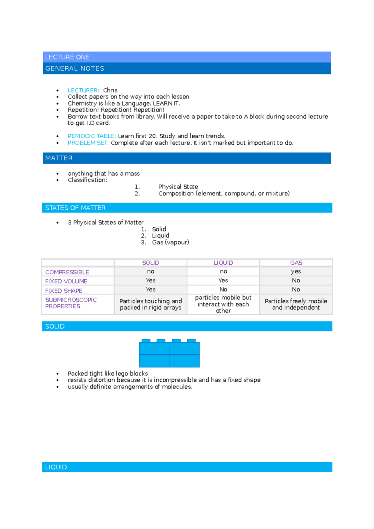 Lecture note, general notes, engineering statics and materials ...