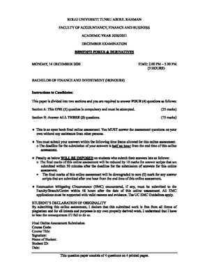 Marketing Individual Assignment - Appendix 1: Cover Page for Individual ...