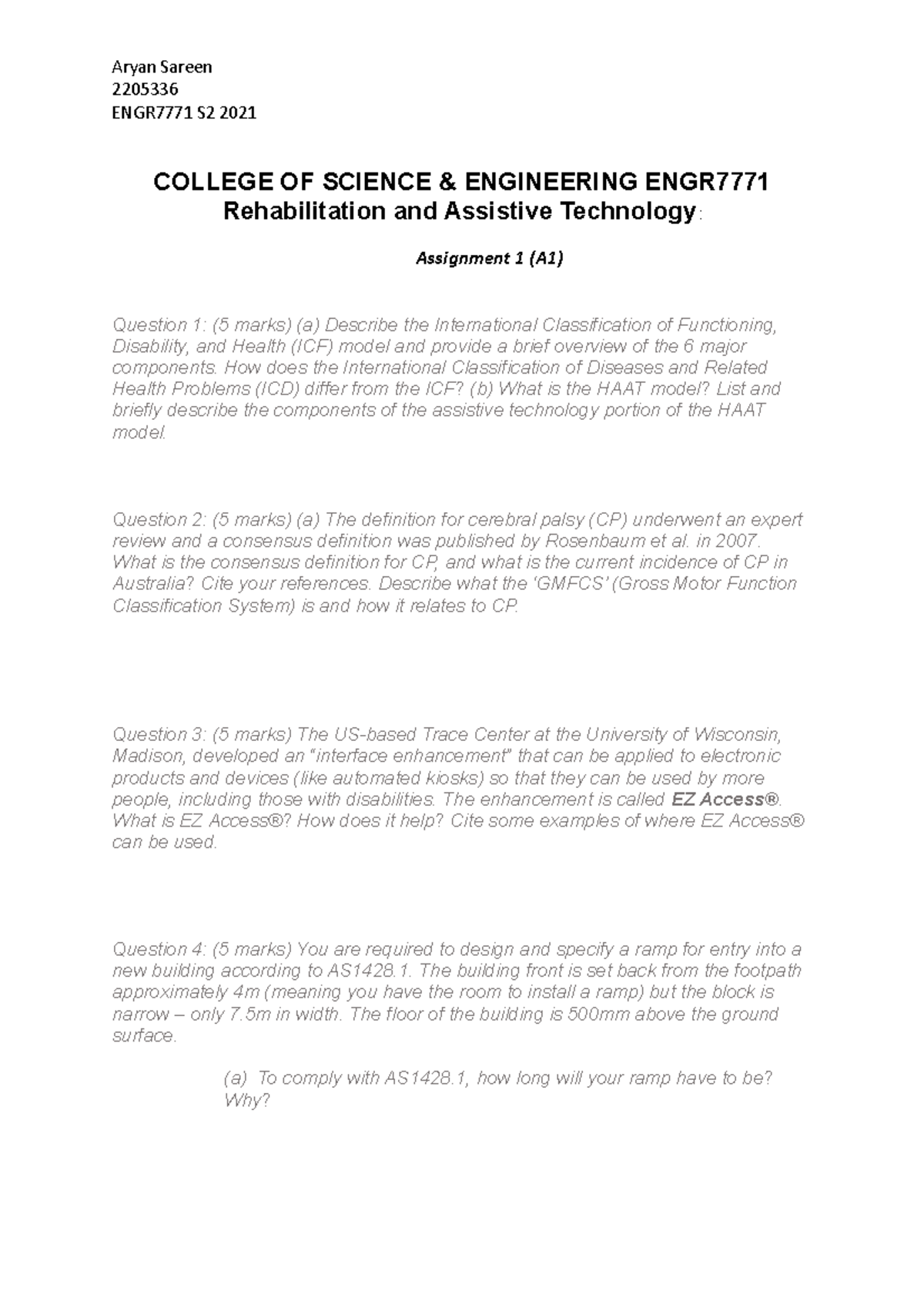 ENGR assignment 2021, electrical stuff and how it becomes cooler ...