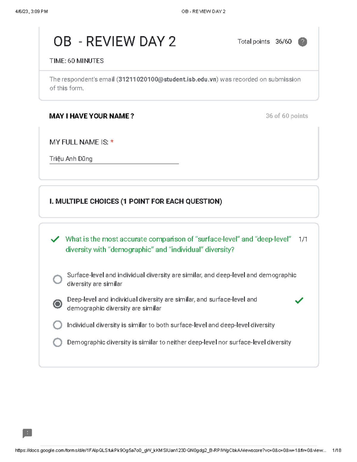 OB - Review DAY 2 - Great - - Studocu