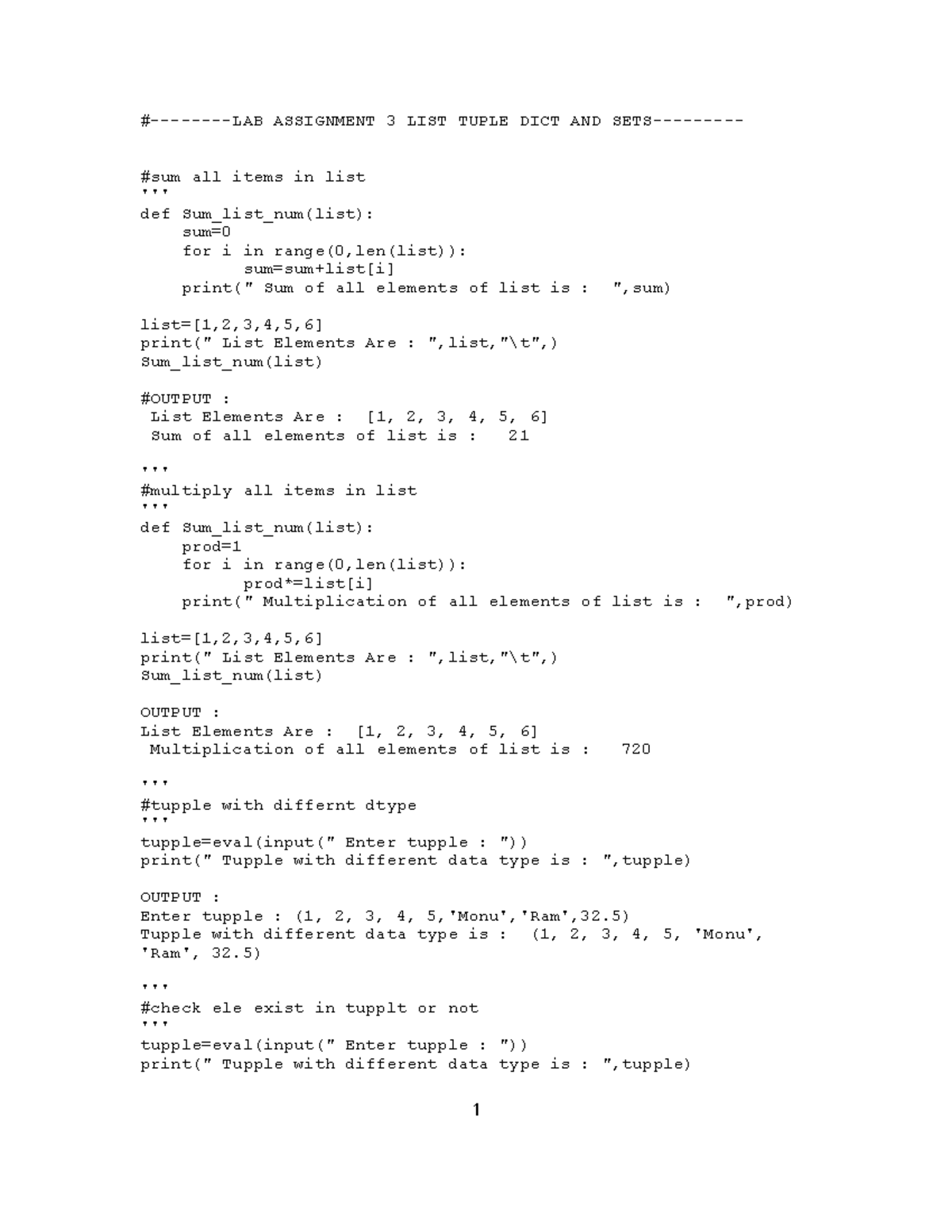 L3333333333 - mmmmmmmmmmmmmmmmmmmmmmmmmmmmmmmmm - #-LAB ASSIGNMENT 3 LIST TUPLE DICT AND SETS- # ...