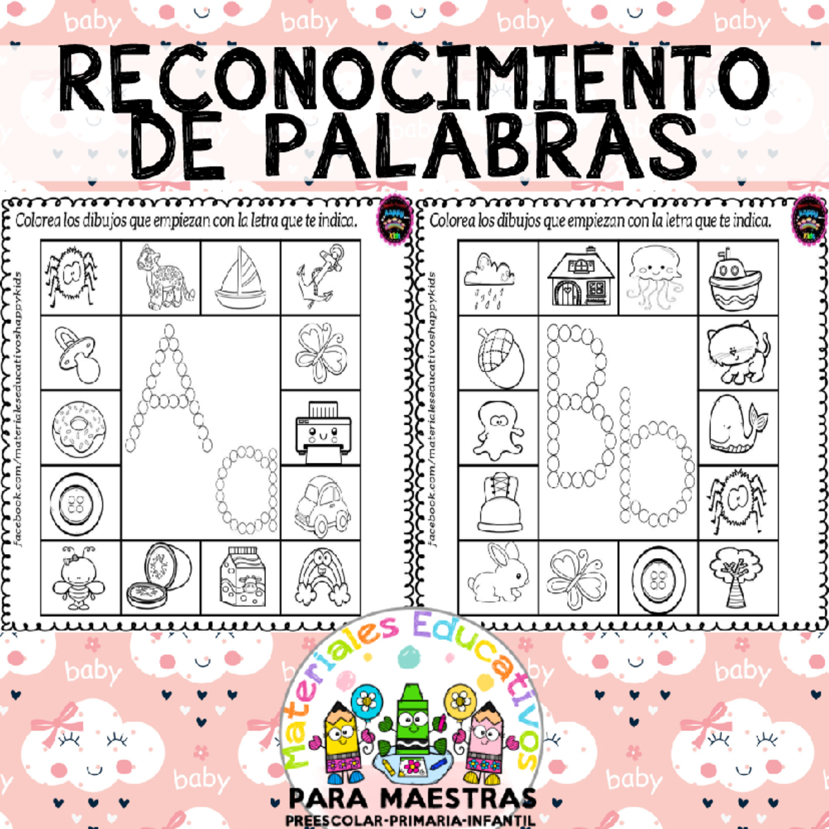 Reconocimiento de letras y palabras recopilado por Materiales ...