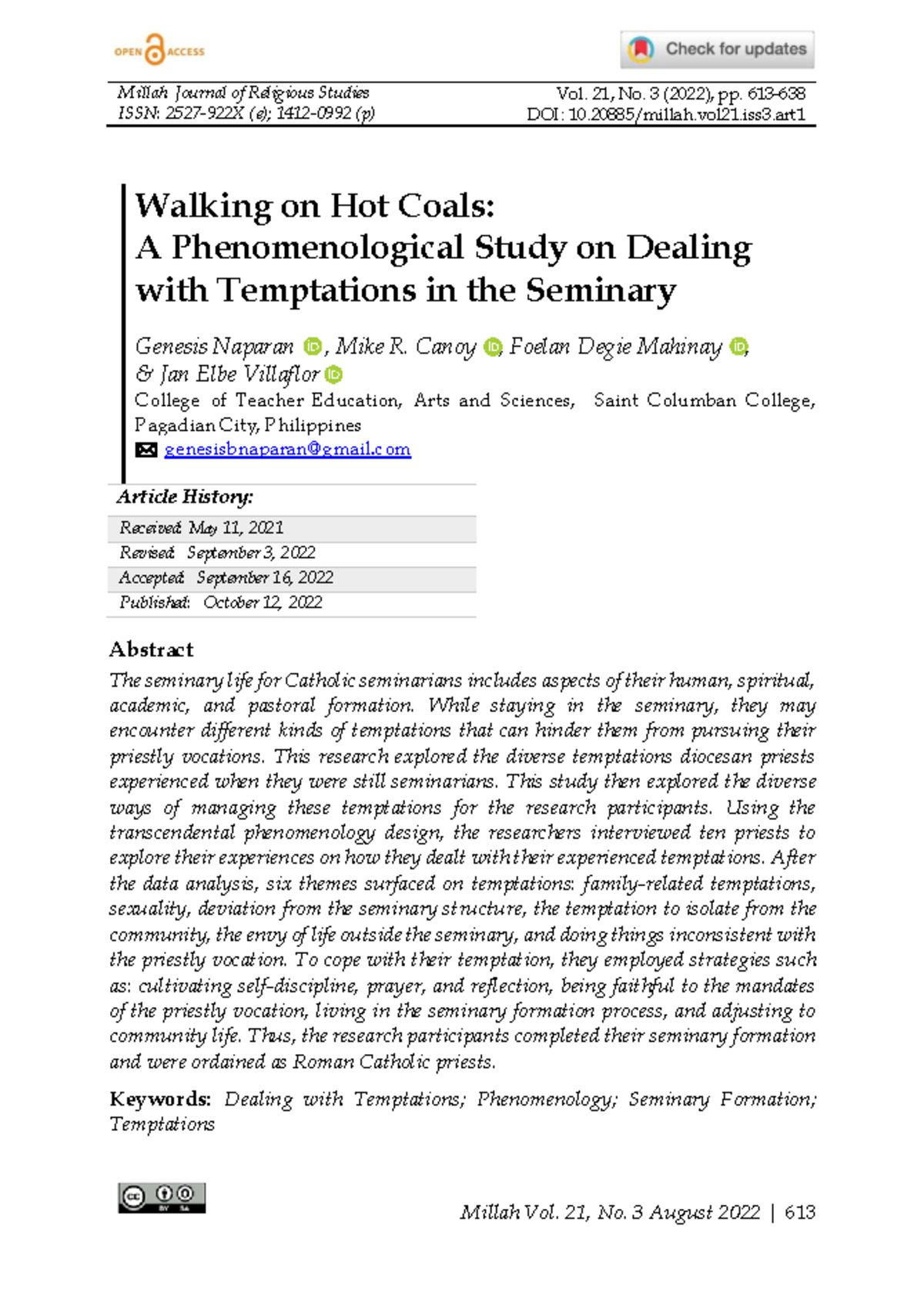 23667-Article Text-71203-77914-10-20221104 - Millah: Journal of ...