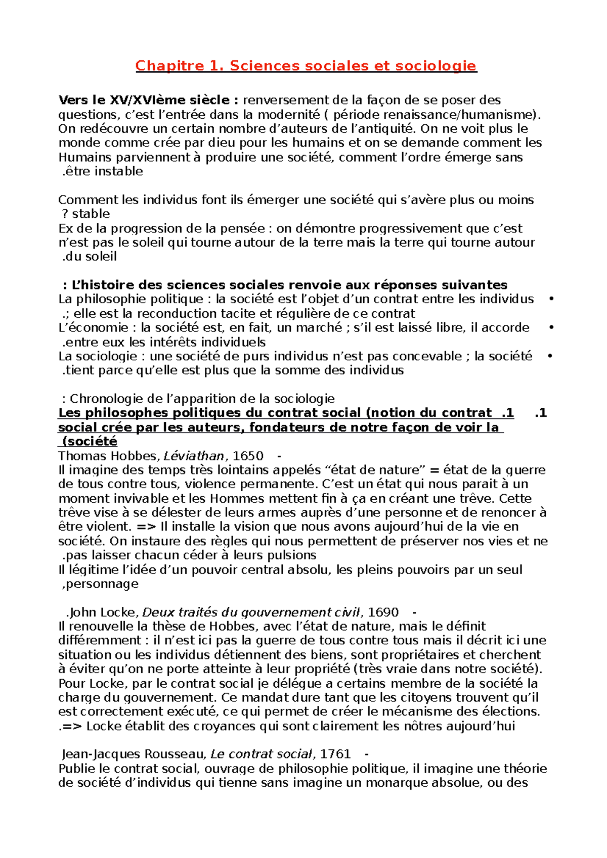 Chapitre 1 - Sciences sociales et Sociologie - Chapitre 1. Sciences ...