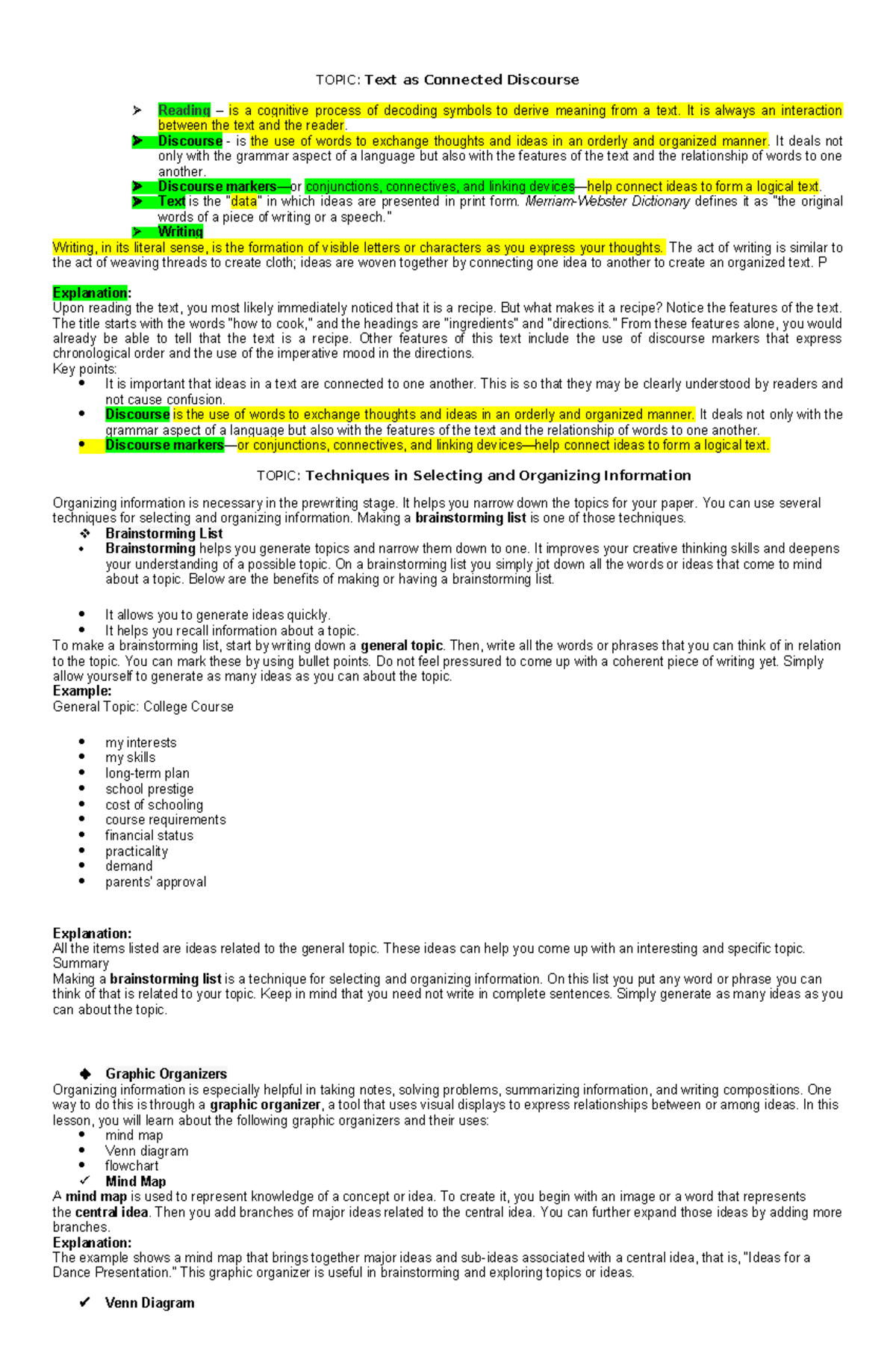 Handout-no.-1- Reading-AND- Writing-1ST - TOPIC: Text as Connected ...