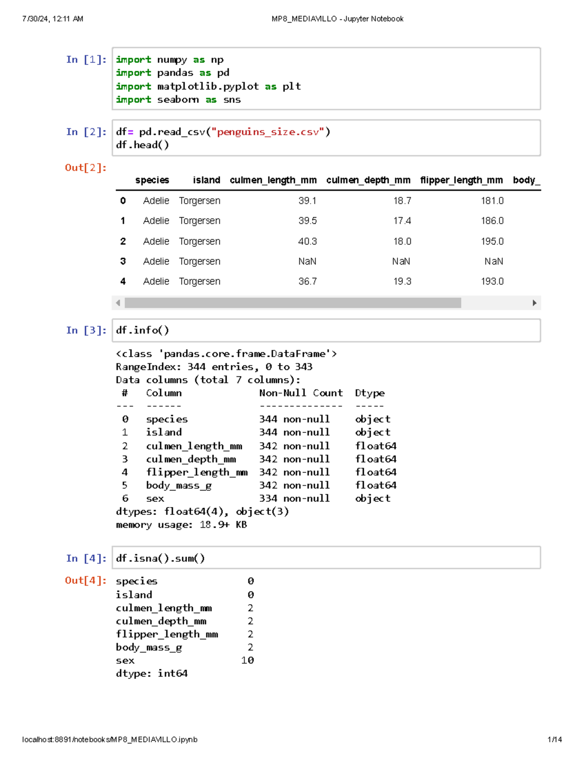 MP8 - Jupyter Notebook - In [1]: In [2]: In [3]: In [4]: Out[2 ...