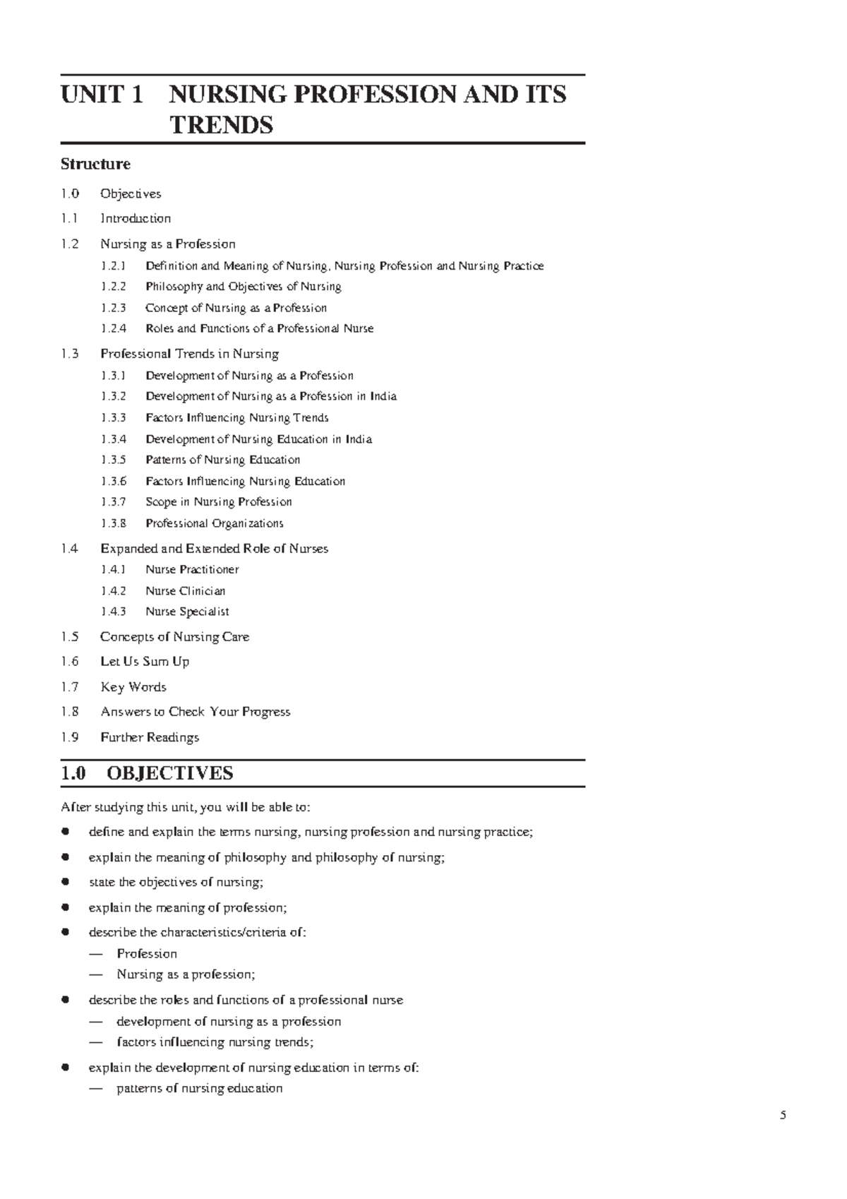 Professional trends in nursing - UNIT 1 NURSING PROFESSION AND ITS ...