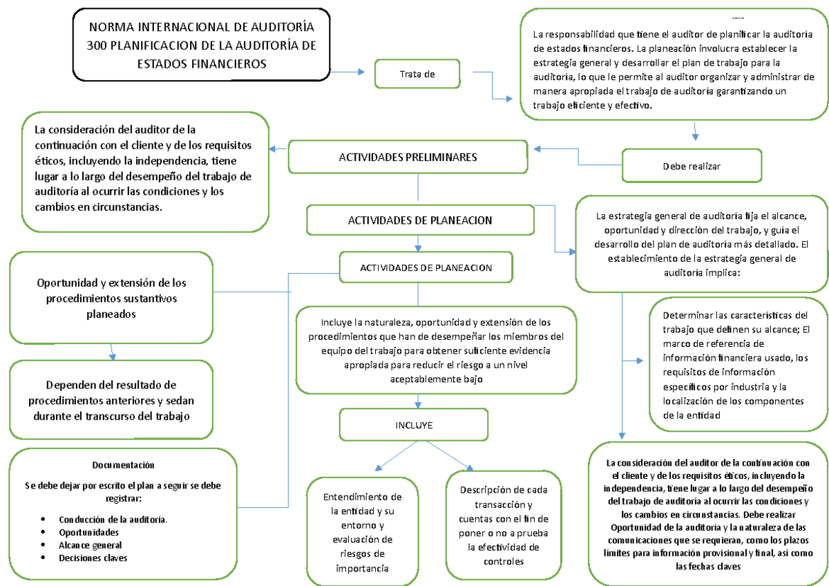 Mapa conceptual de las nias 300 315 320 450 - NORMA INTERNACIONAL DE ...