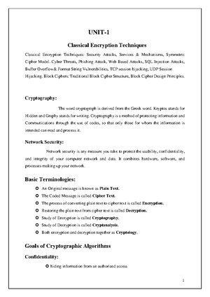 CNS Unit-4 - good understanding - UNIT-IV REMOTE USER-AUTHENTICATION PRINCIPLES In most computer ...