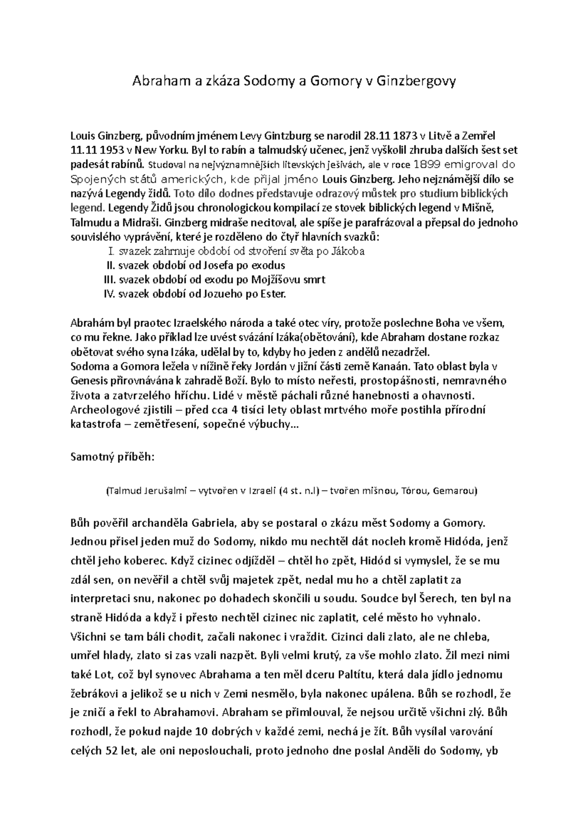 Abraham a zkáza Sodomy a Gomory - Abraham a zkáza Sodomy a Gomory v ...