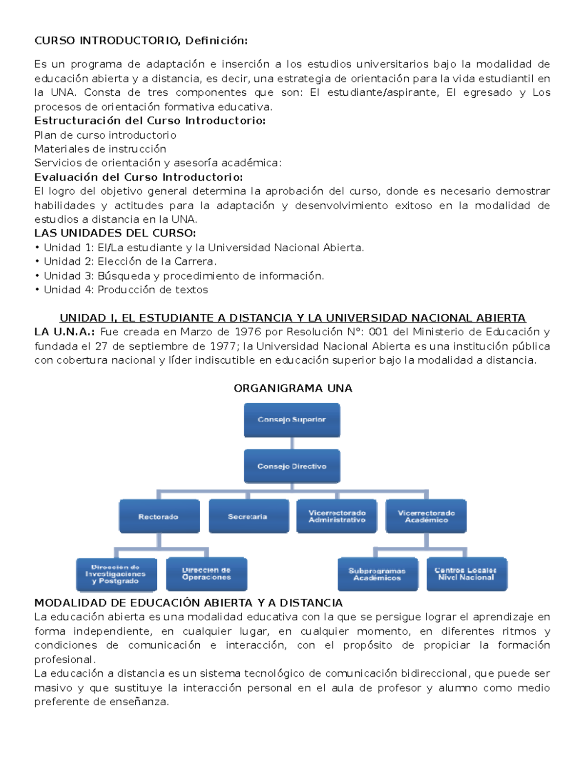Ensayo Curso Introductorio - CURSO INTRODUCTORIO, Definición: Es un ...