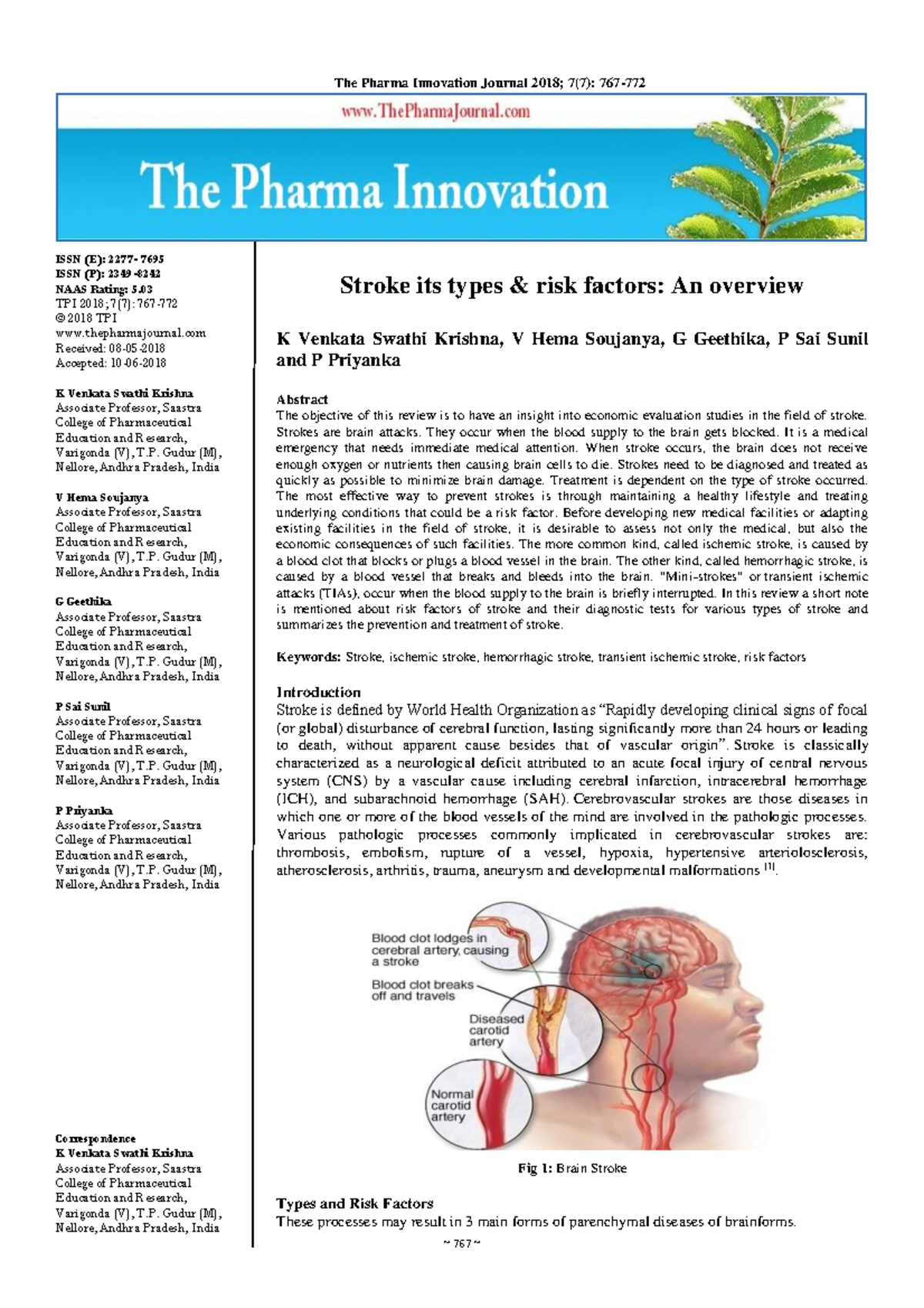 7 7 2 338 - ... - The Pharma Innovation Journal 2018 ; 7 ( 7 ): 767 ...