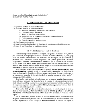 Metode SI Tehnici de Cercetare - UNIVERSITATEA SPIRU HARET FACULTATEA ...