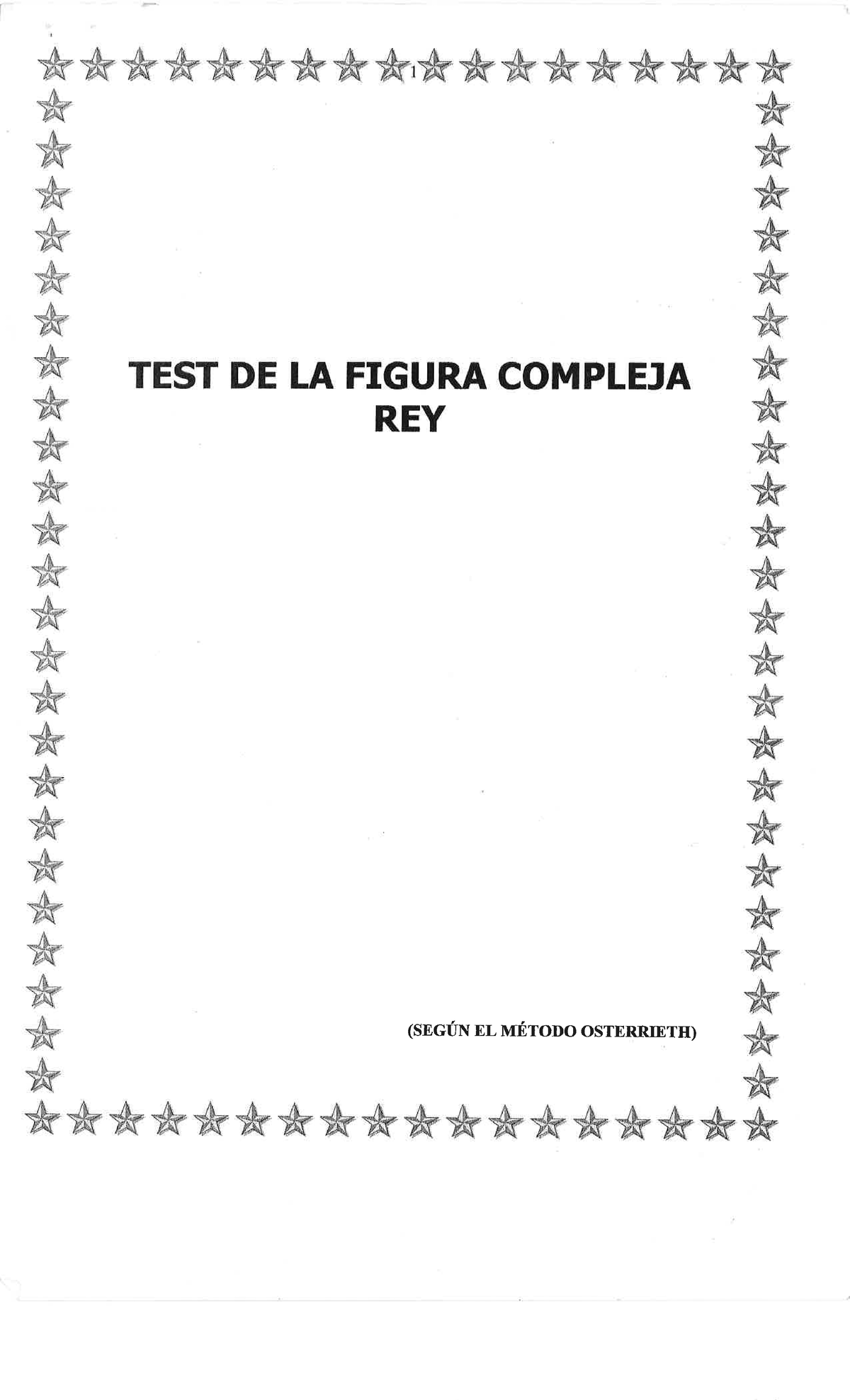 TEST DE LA Figura Compleja REY - psicopedagogia - Studocu