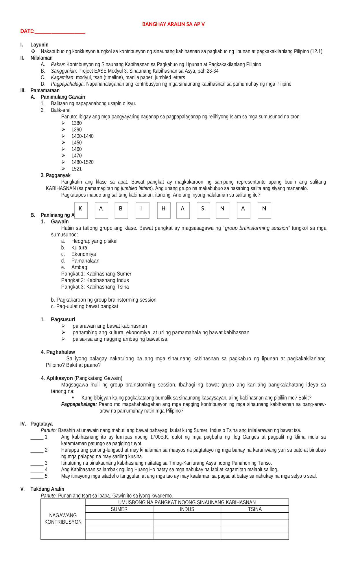 Lp ap week 10 - This is a semi-detailed lesson plan - BANGHAY ARALIN SA ...