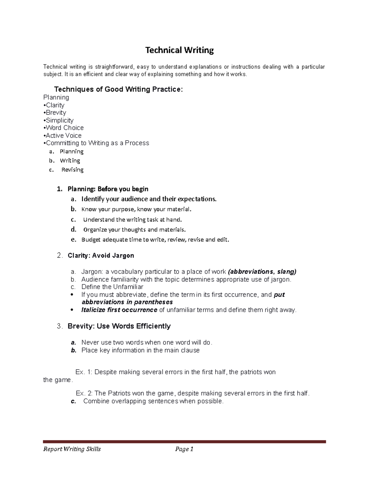 Technical Writing - For new - Technical Writing Technical writing is ...