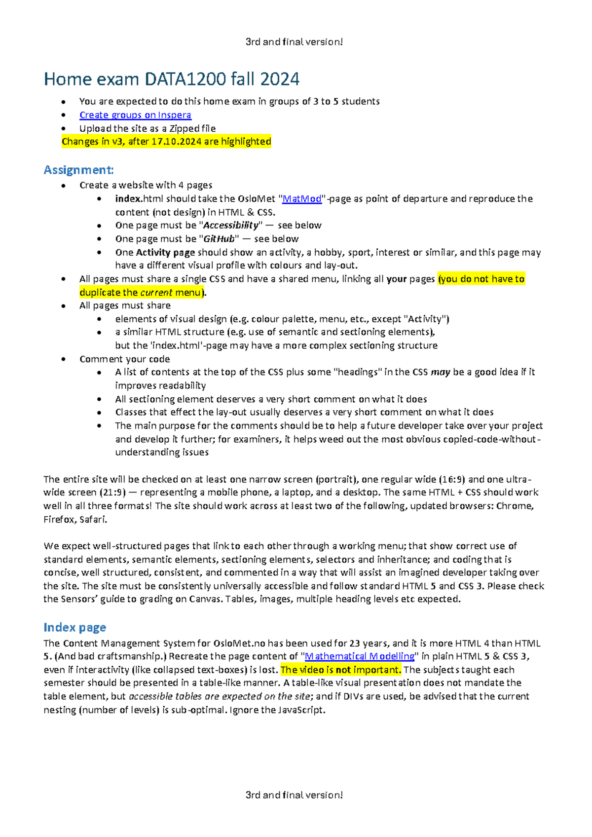Home exam DATA1200 fall 2024 v3-final - 3rd and final version! 3rd and final version! Home exam ...