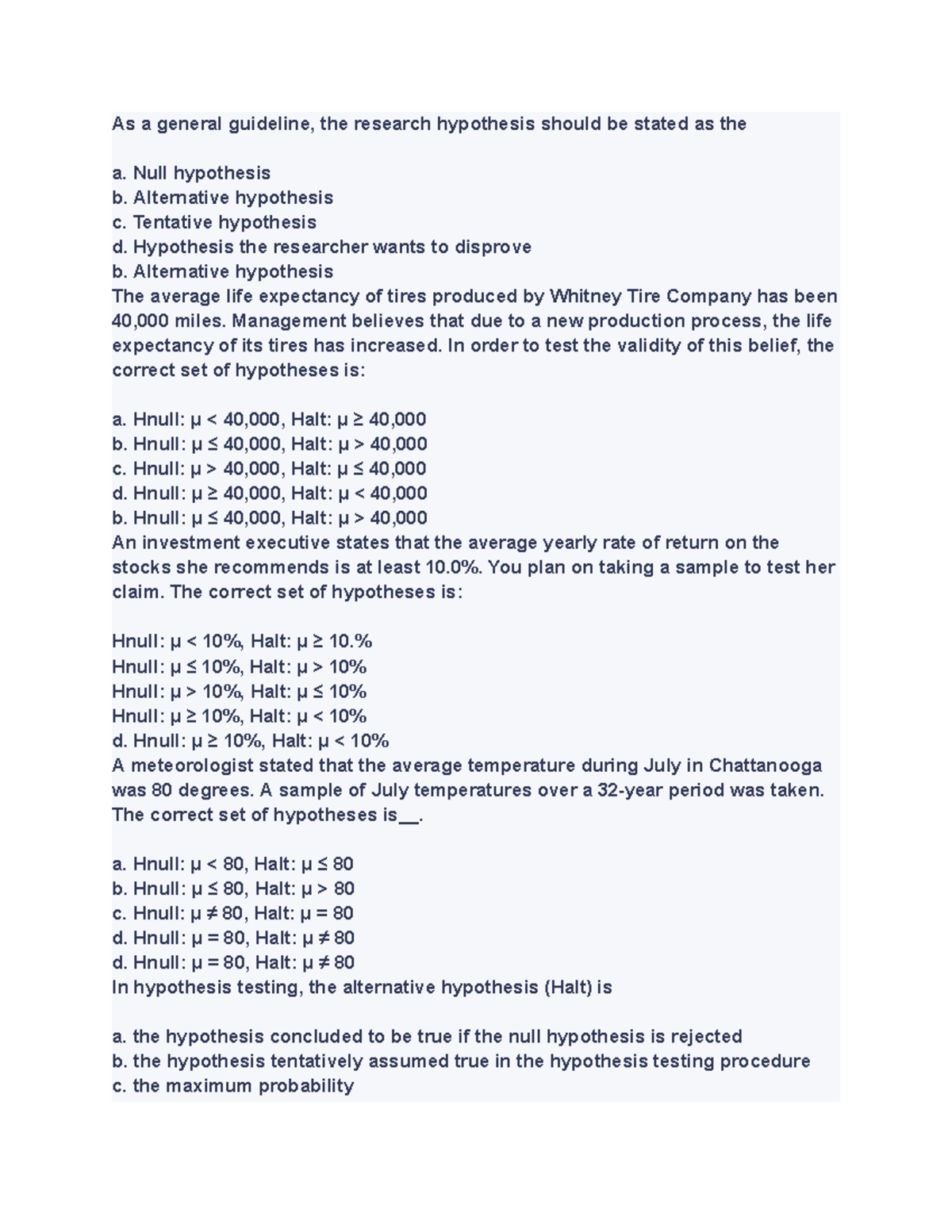 ECO391 UKY PT.2 - EXAM 1 STUDY HELP - As a general guideline, the ...